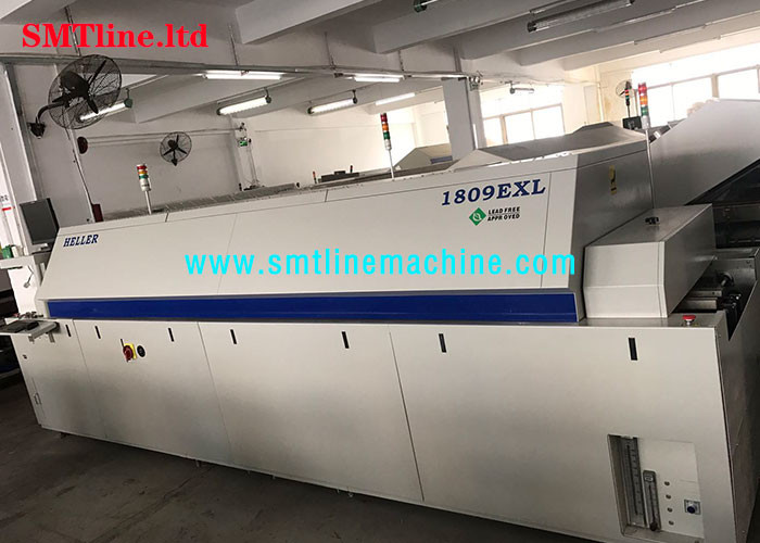 HELLER 1809EXL 9 ZONE SMT Reflow Oven For Full Line Assembly 3 Months ...